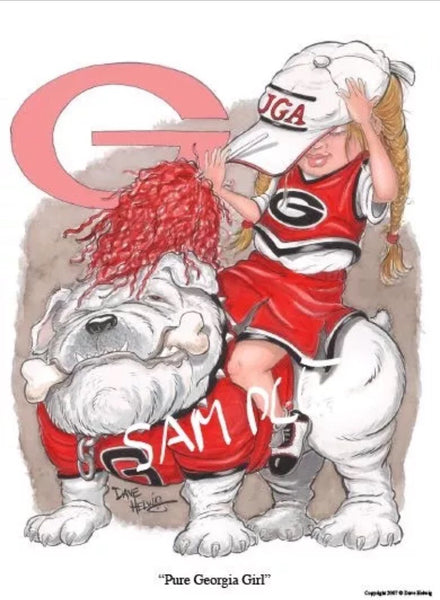 2007 Dave Helwig 'Pure Georgia Girl' Print Art – Between The Hedges Shop
