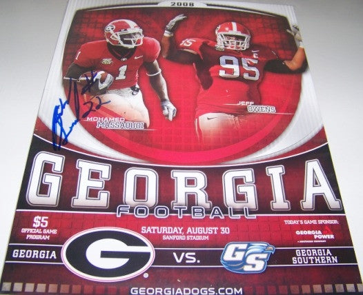 2008 Richard Samuel Autographed Football Program – Between The Hedges Shop